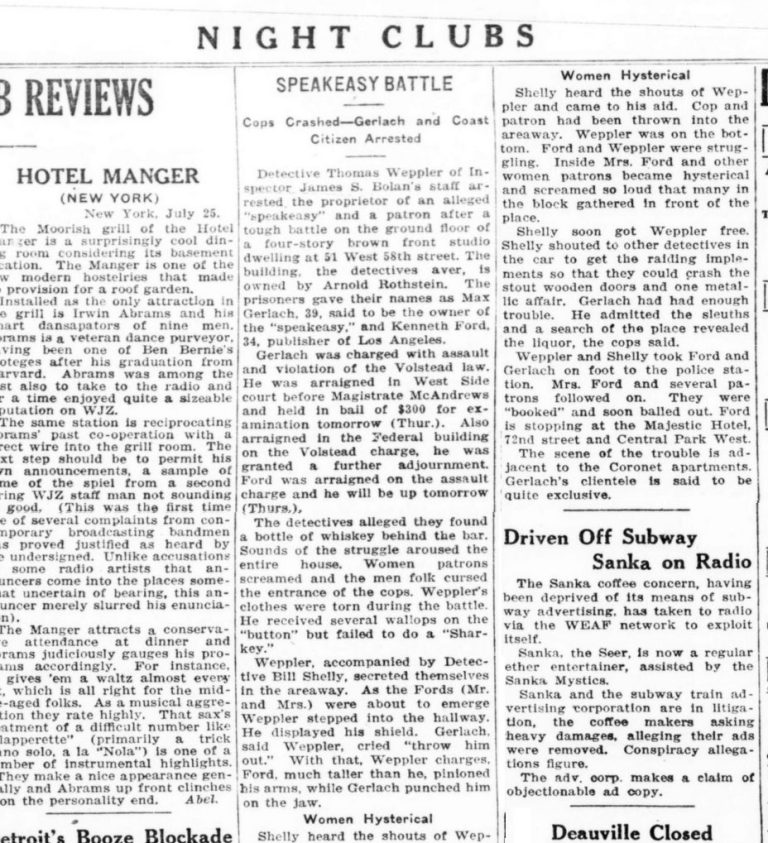 Max Von Gerlach, Max Stork — The Inspiration for The Great Gatsby